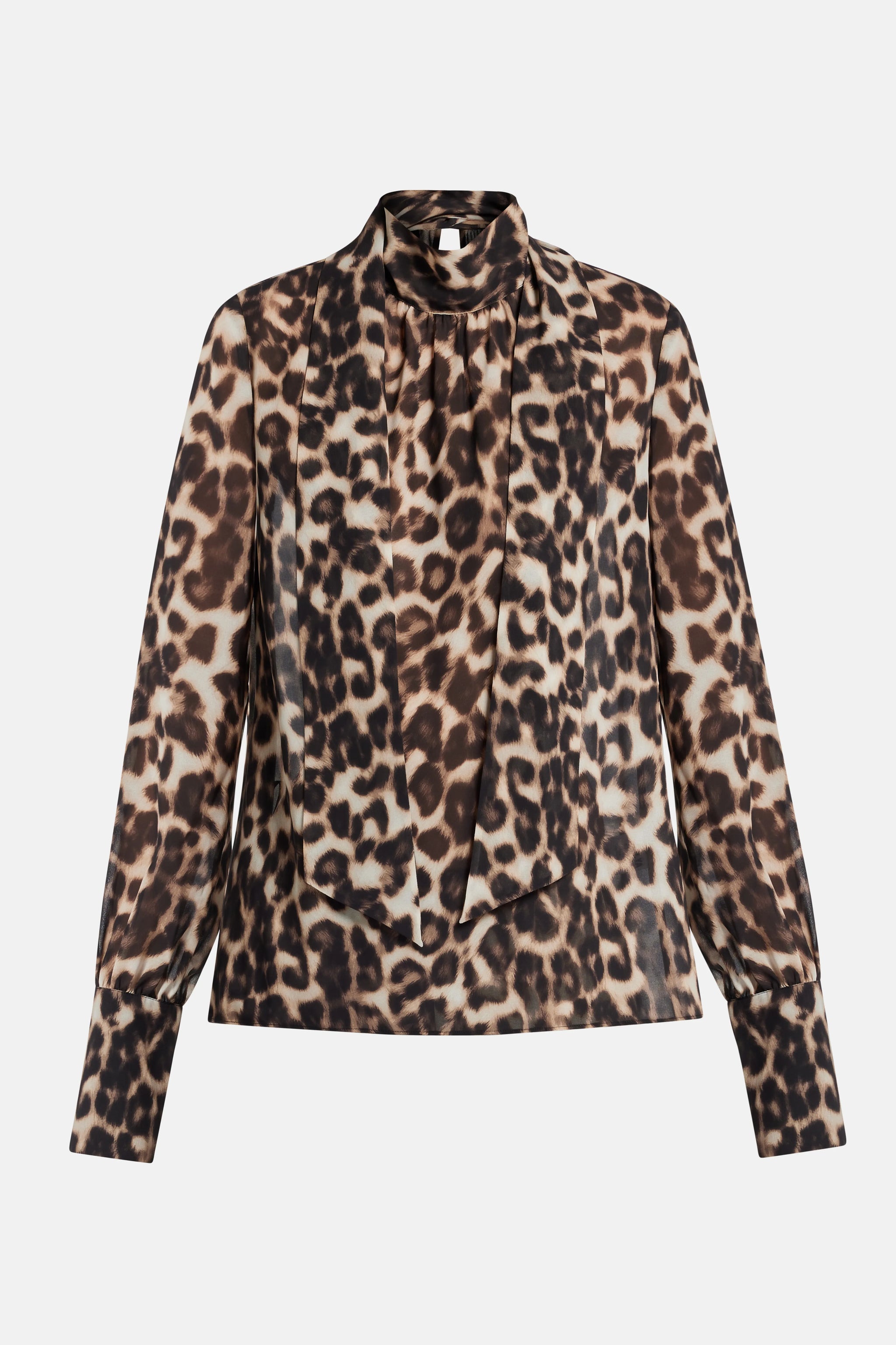 Shop the SER.O.YA Mary Leopard Print Top in Brown Beige