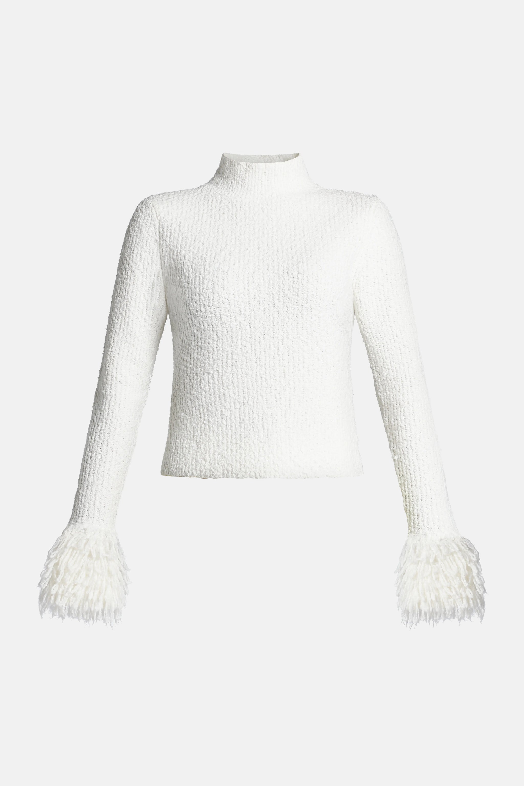 Buy the Aje Dimension Knit Skivvy Sleeves Cotton Top